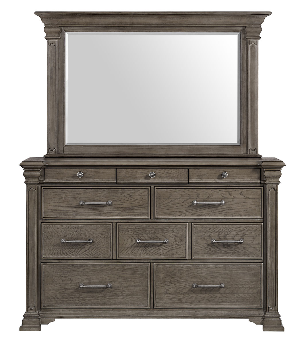 Kings Court Storage Bedroom Set (Grey) Elements Furniture | Furniture Cart