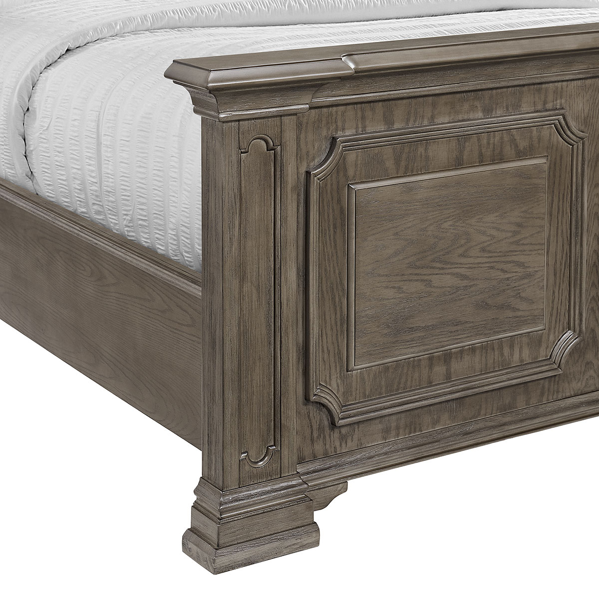 Kings Court Panel Bed (Grey) Elements Furniture | Furniture Cart