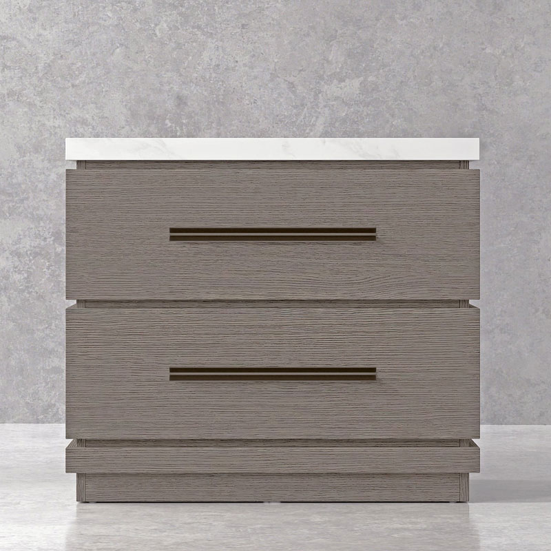 Pure Modern Nightstand W/ Quartz Top Parker House | Furniture Cart
