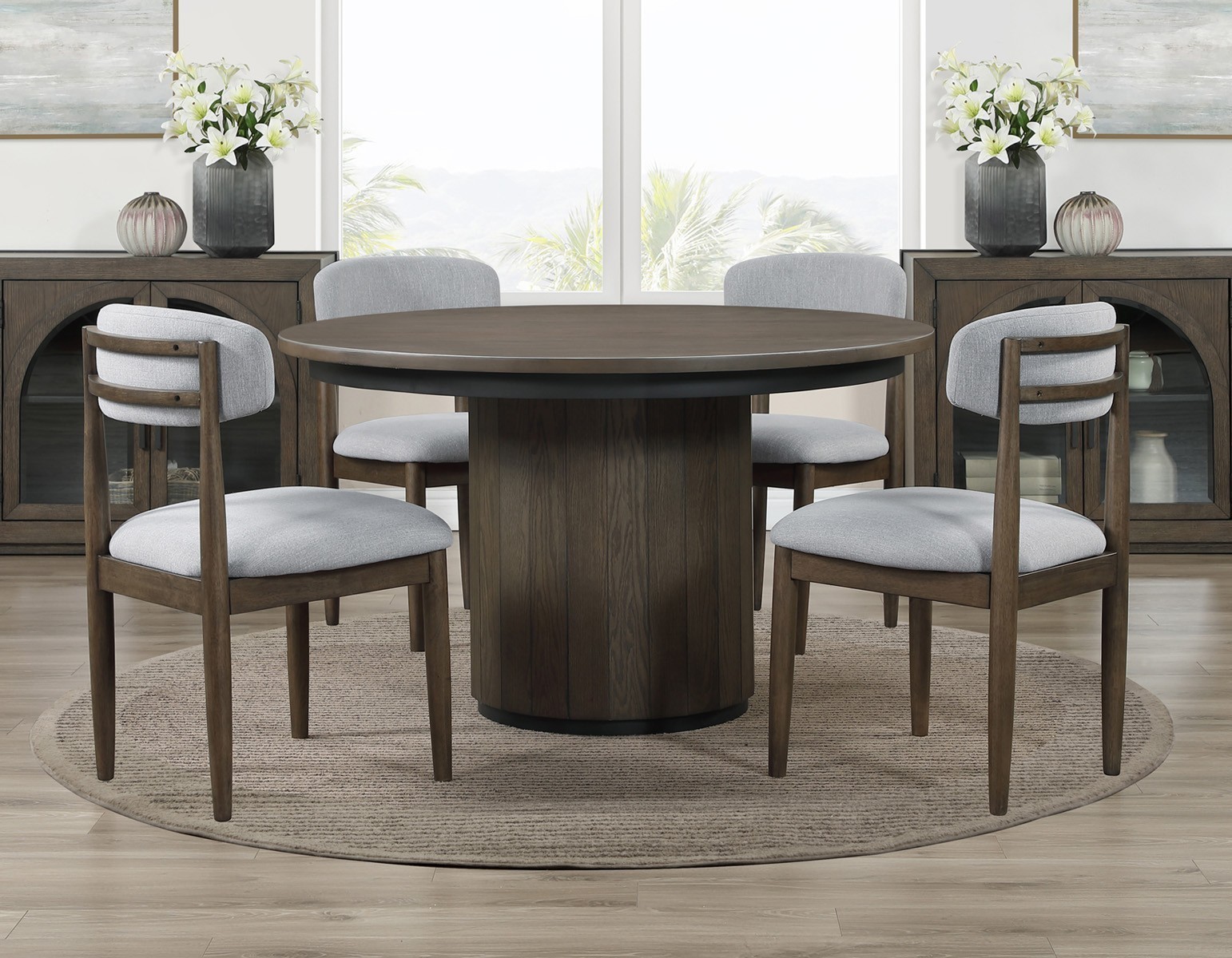 Burlington Brown Dining Room Set Steve Silver Furniture | Furniture Cart