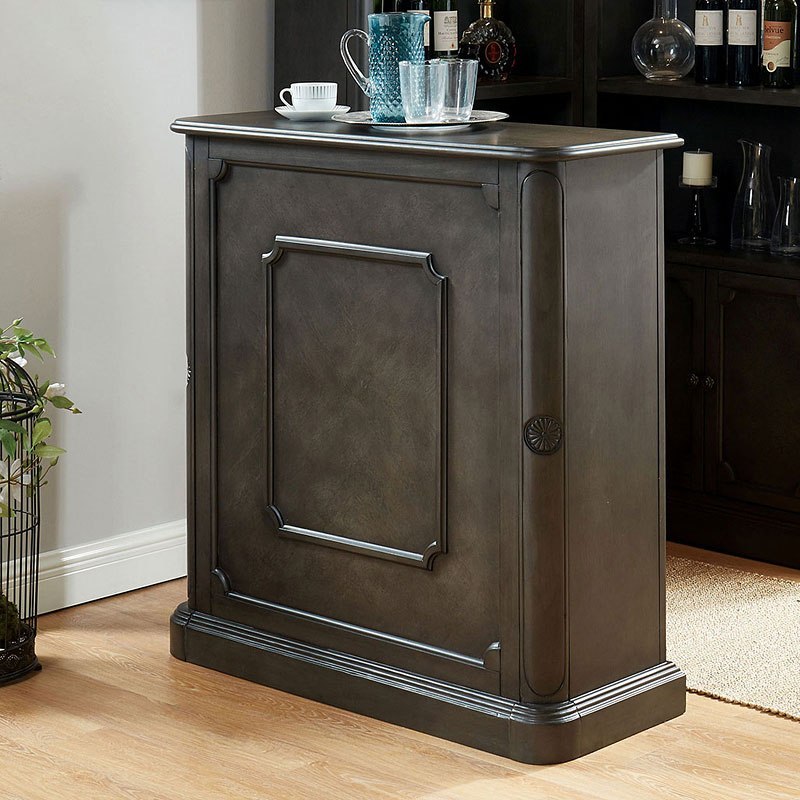 Voltaire Bar Table (Gray) Furniture Of America | Furniture Cart
