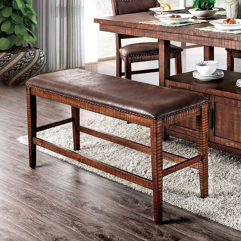 Wichita Counter Height Bench Furniture Of America | Furniture Cart
