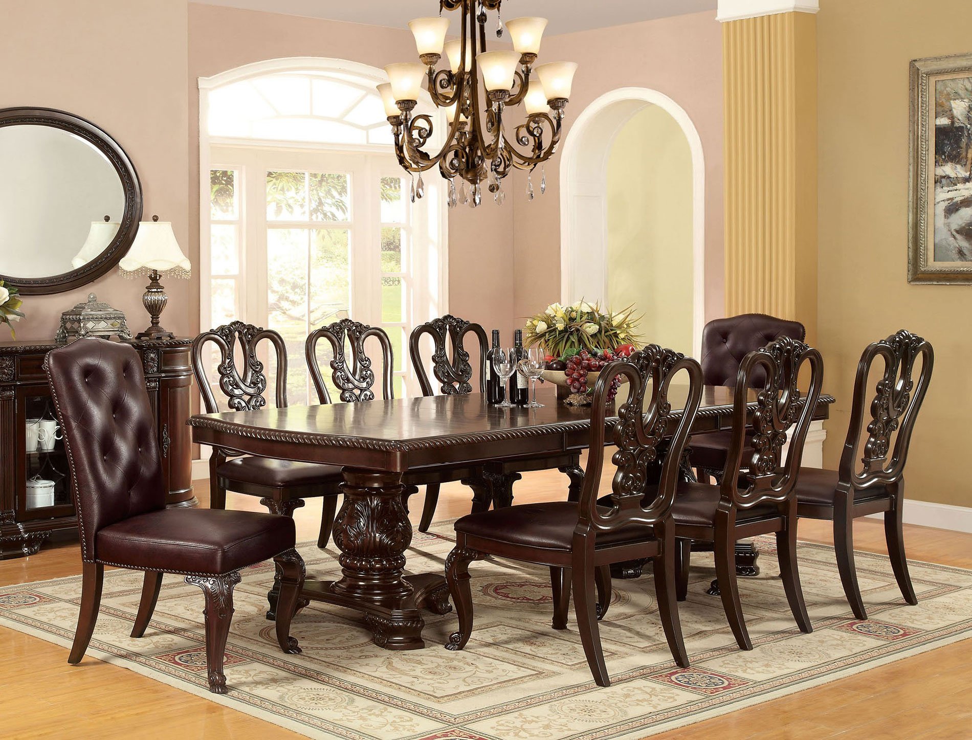 Furniture of america bellagio round dining table store