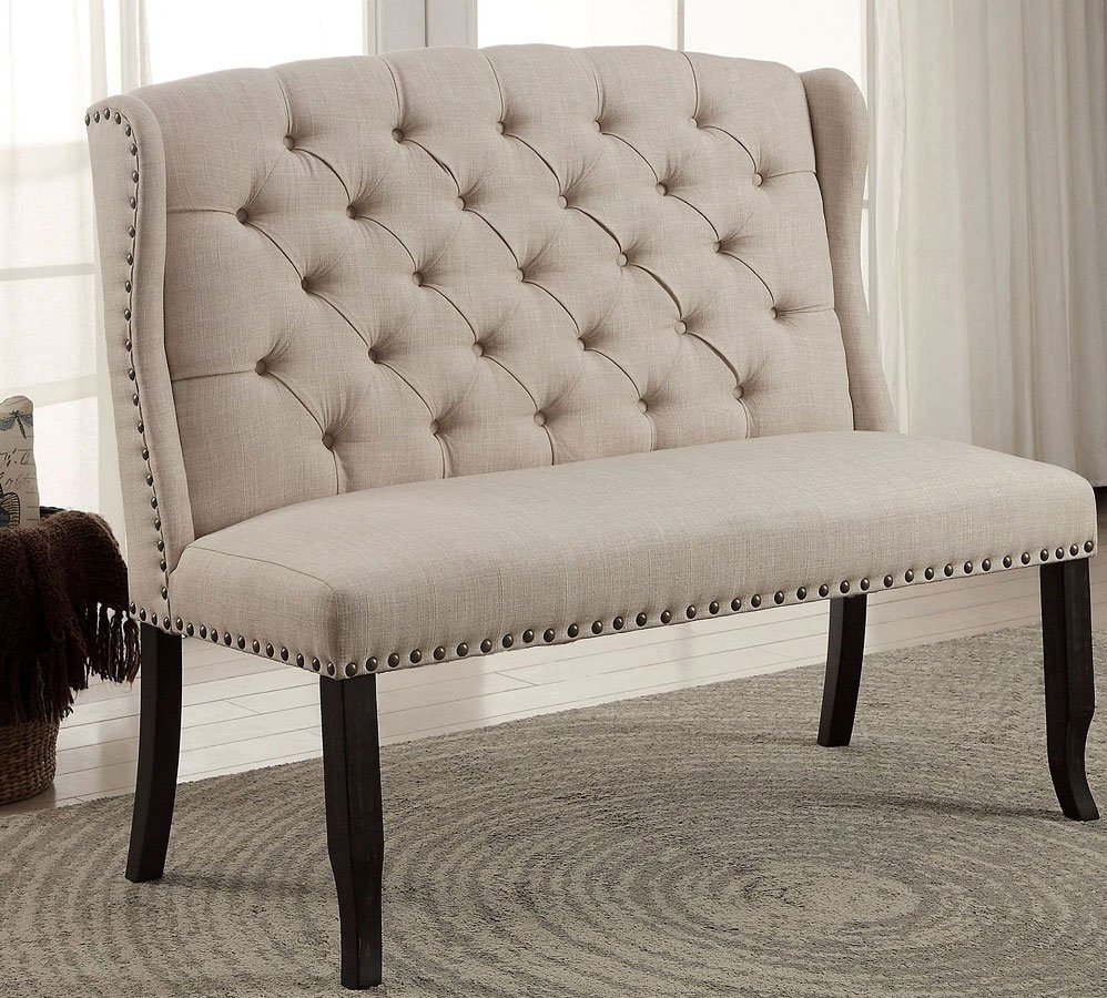 Sania I Rustic 2-Seat Loveseat Bench Furniture Of America, 1 Reviews ...