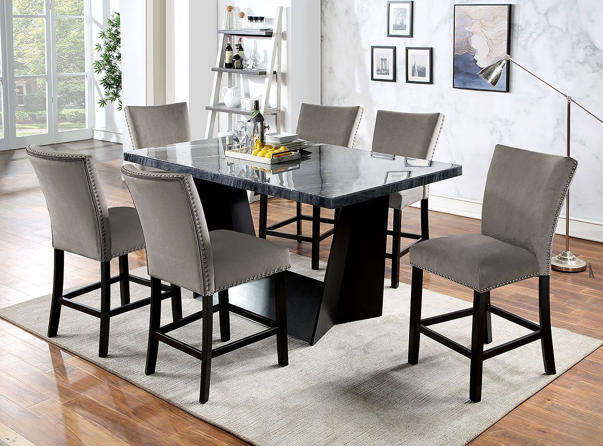 Opheim Counter Height Dining Set Furniture Of America | Furniture Cart