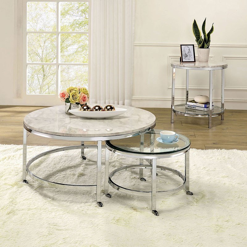 Shauna Occasional Table Set Furniture Of America | Furniture Cart