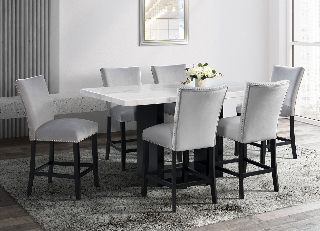 Grey counter height table store