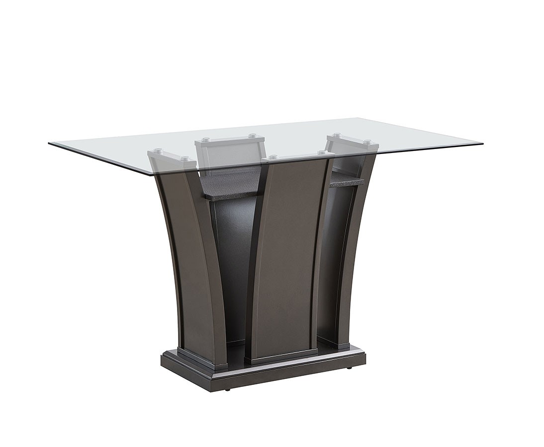 Platina Counter Height Table (Glitter Gray) New Classic Furniture ...