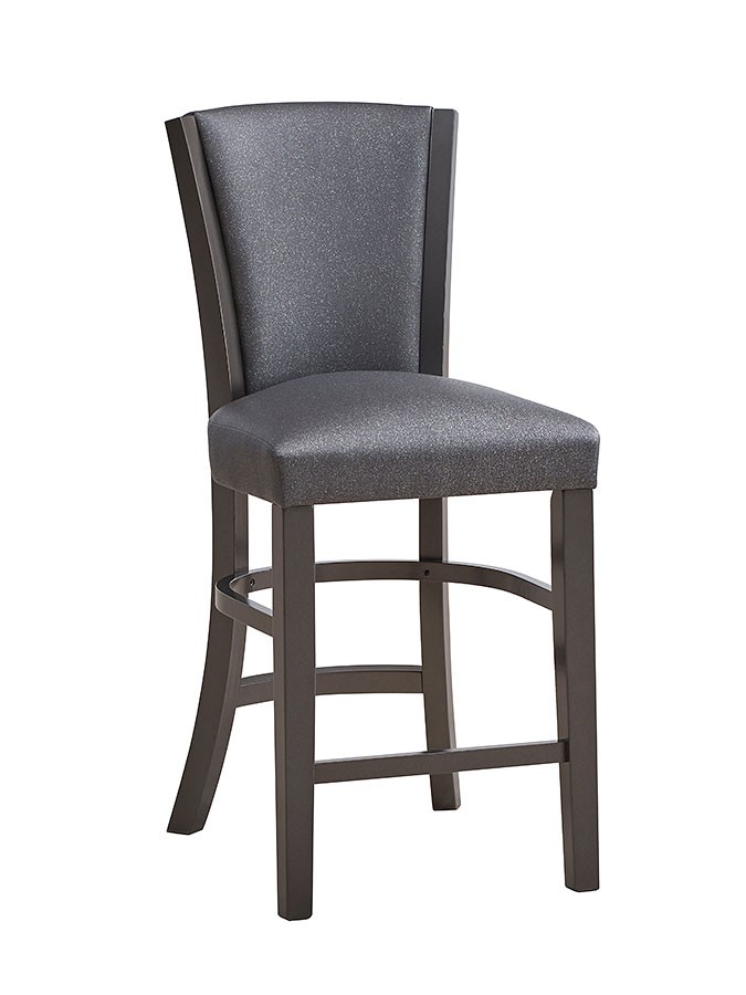 Platina Counter Height Chair (Glitter Gray) (Set Of 2) New Classic ...