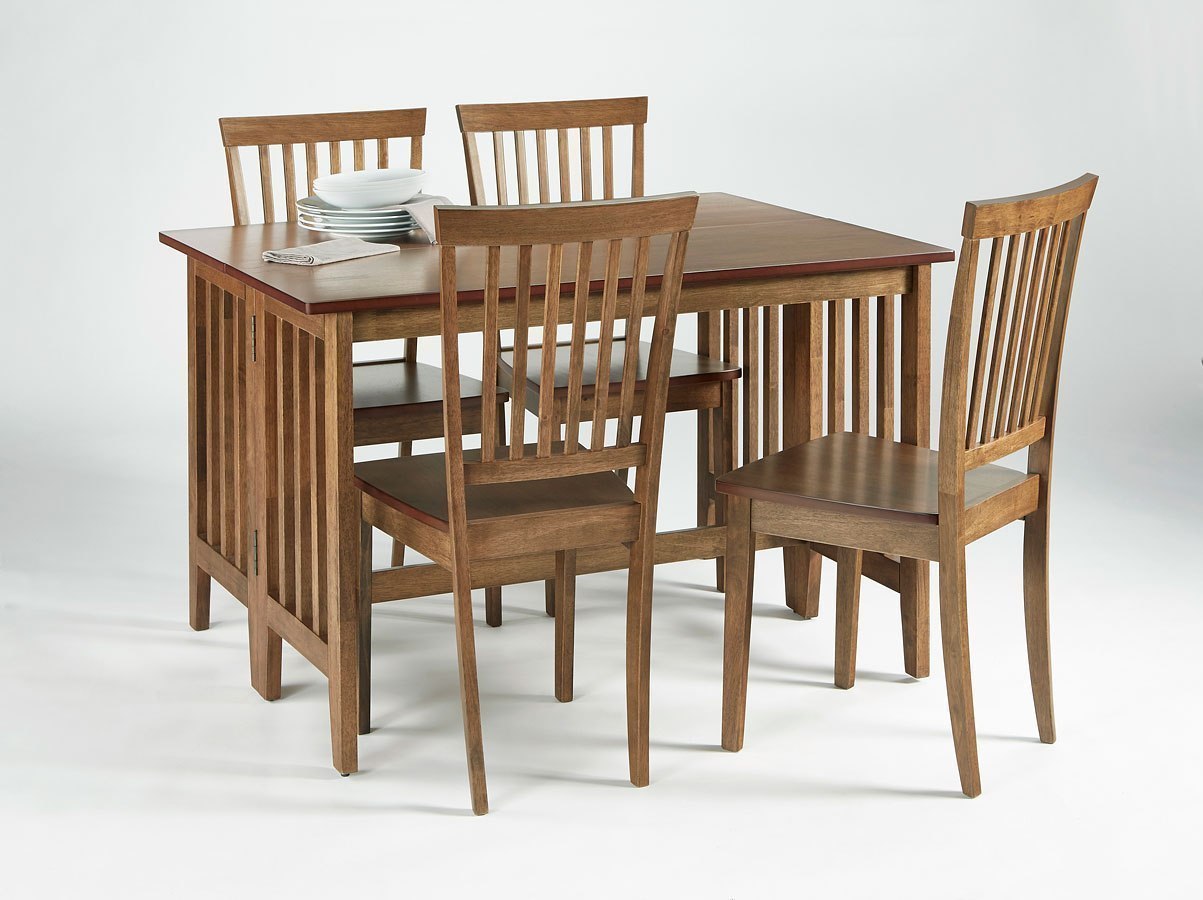 Southport Drop Leaf Dining Room Set (Walnut) Progressive Furniture ...