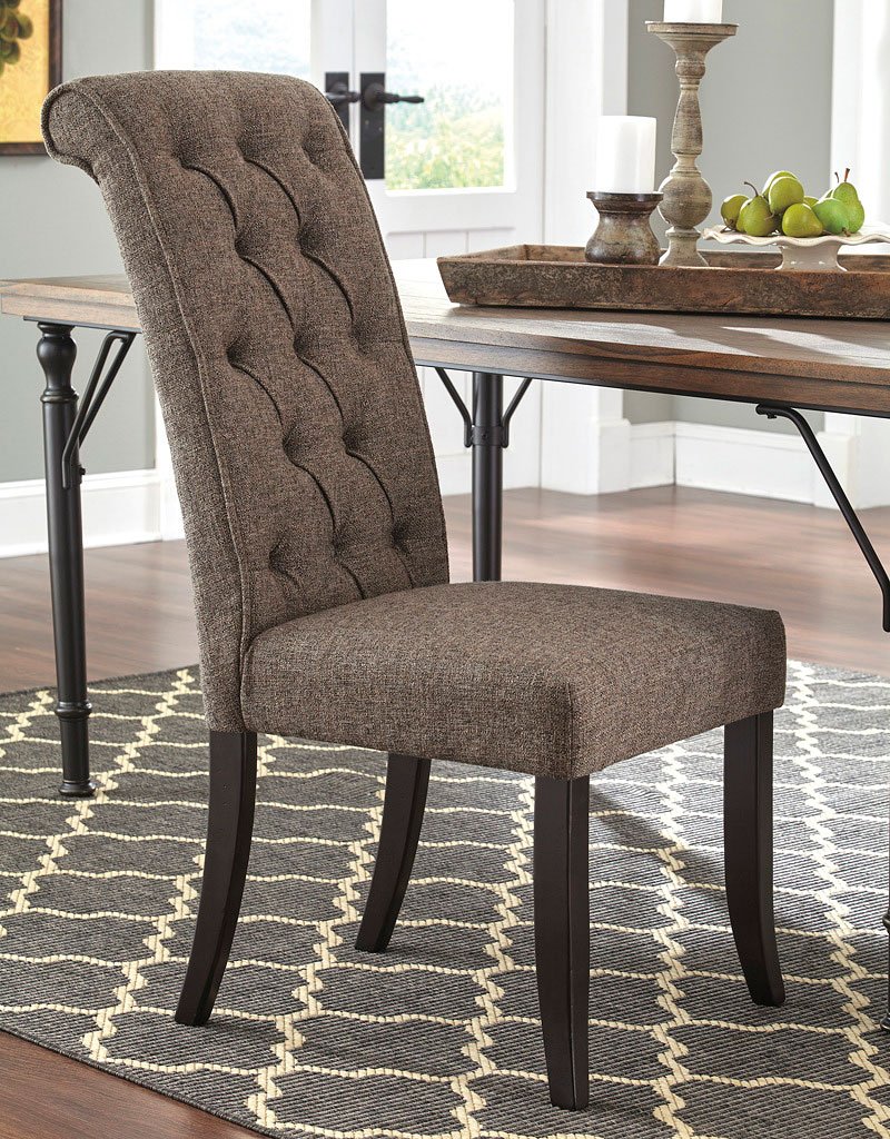 Tripton Graphite Side Chair (Set Of 2) Signature Design | Furniture Cart
