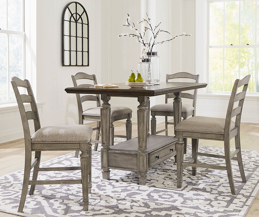 Lodenbay Counter Height Dining Room Set Signature Design | Furniture Cart