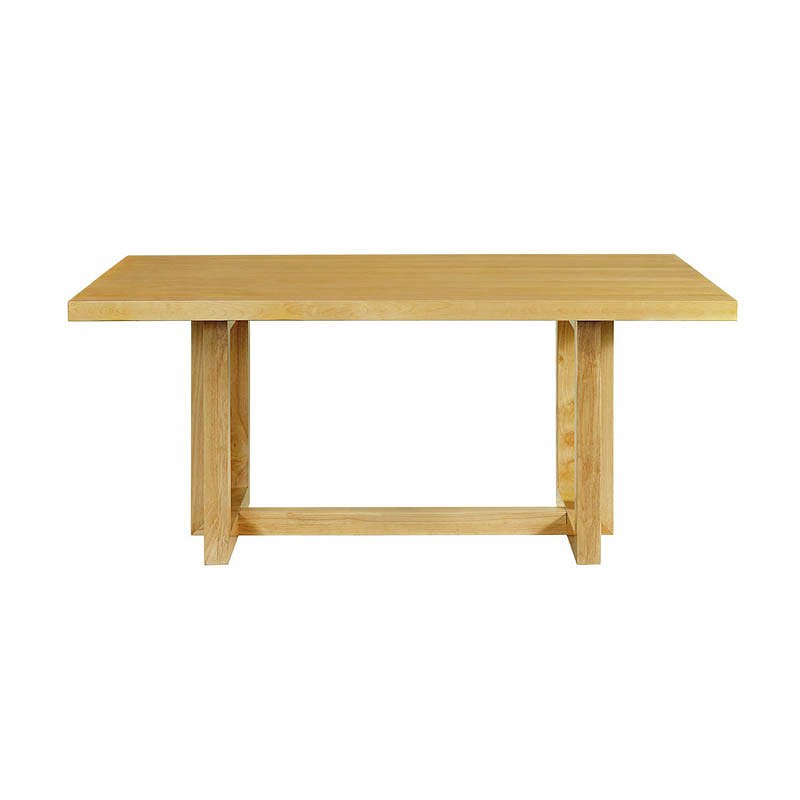 Morris Wood Top Dining Table (Natural) Elements Furniture | Furniture Cart