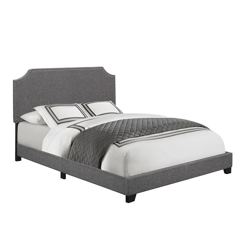 Stone Clipped Corner Upholstered Bed Pulaski Furniture | Furniture Cart