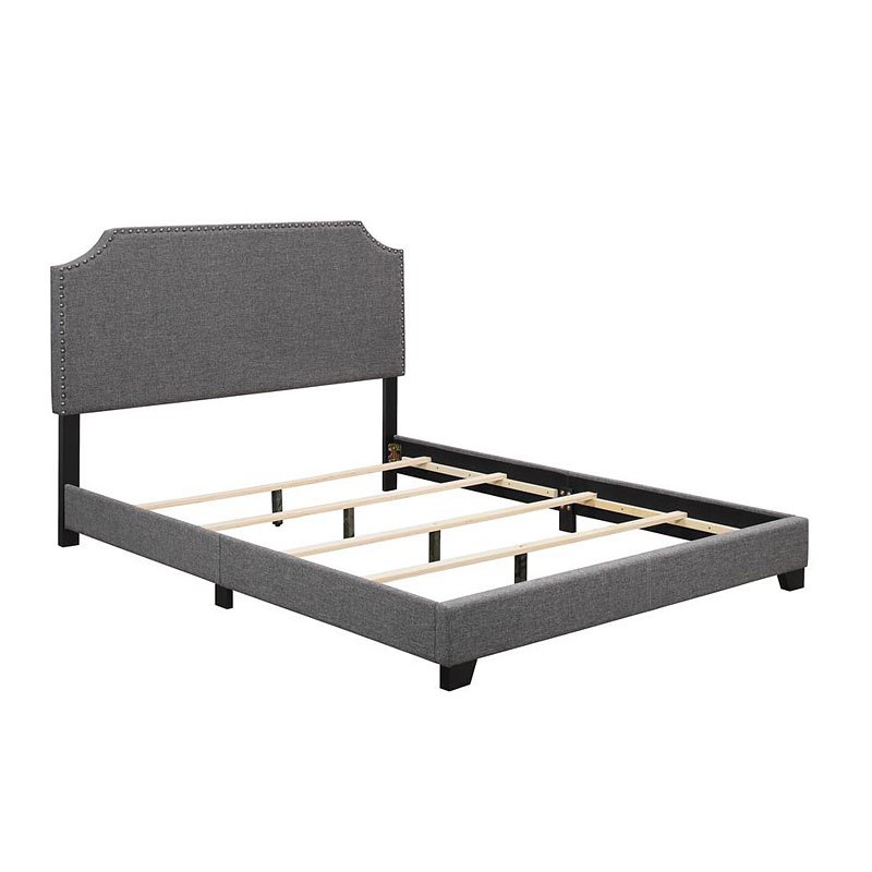 Stone Clipped Corner Upholstered Bed Pulaski Furniture | Furniture Cart