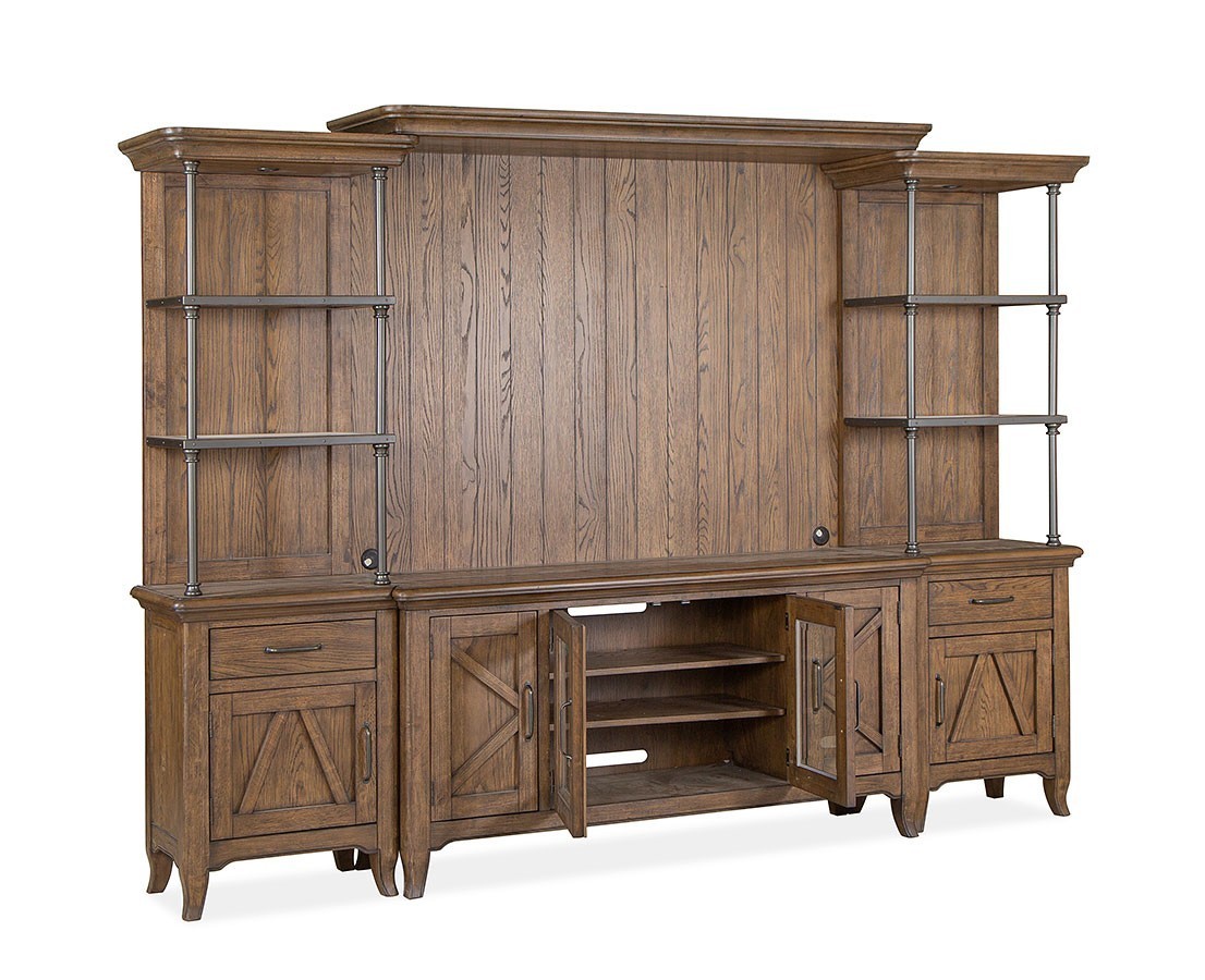 Roxbury Manor Large Entertainment Wall Magnussen | Furniture Cart