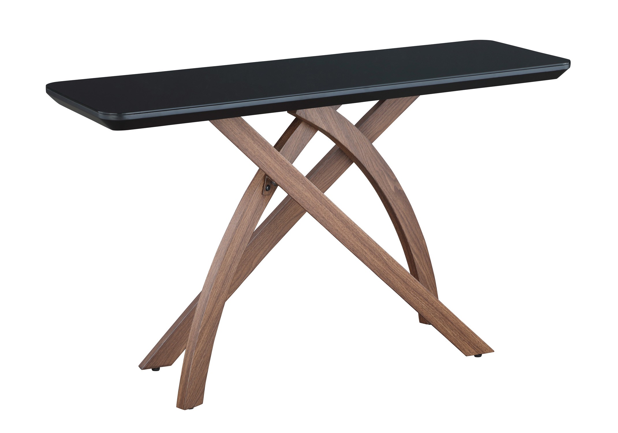 Emily Black Glass Top Occasional Table Set Chintaly Imports | Furniture ...