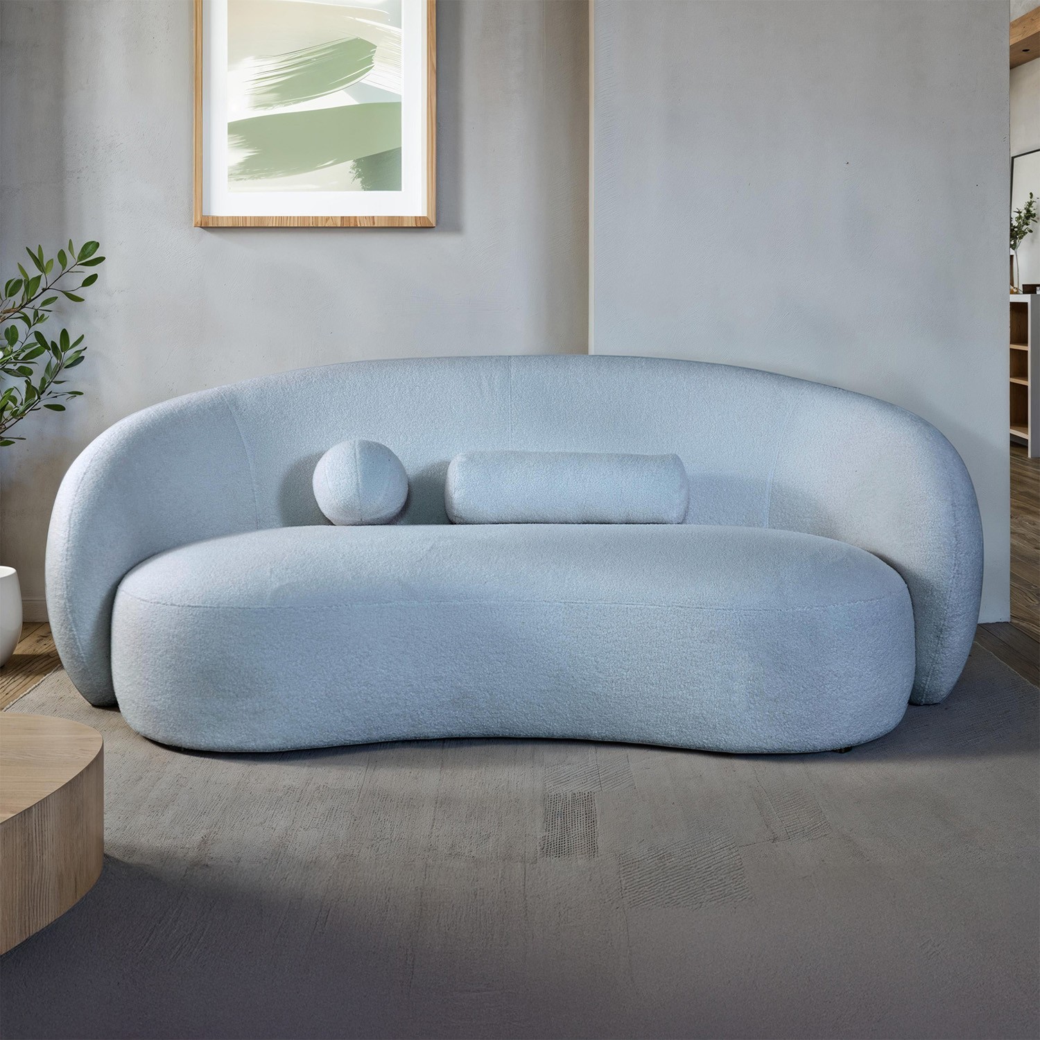 Brevik Powder Blue Sofa Furniture Of America | Furniture Cart