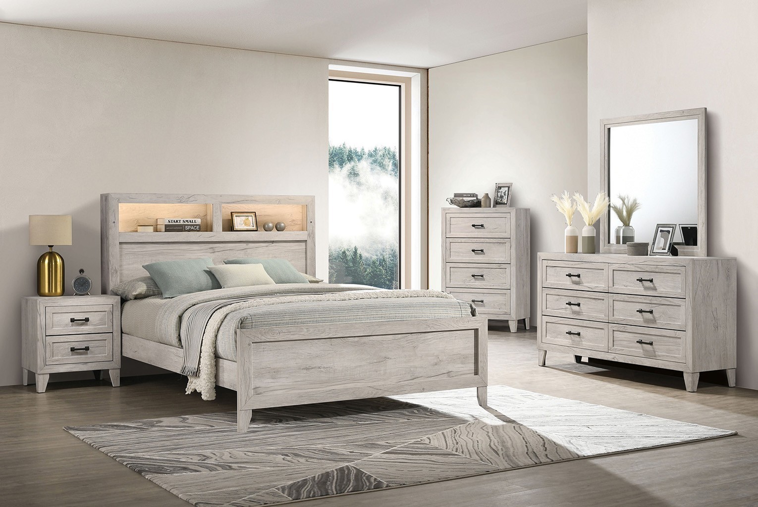 Mysen Bookcase Bedroom Set Furniture Of America | Furniture Cart