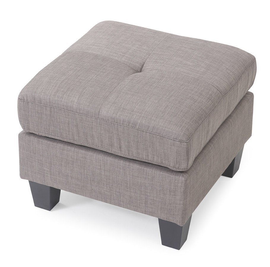 Newbury Gray Ottoman Glory Furniture | Furniture Cart