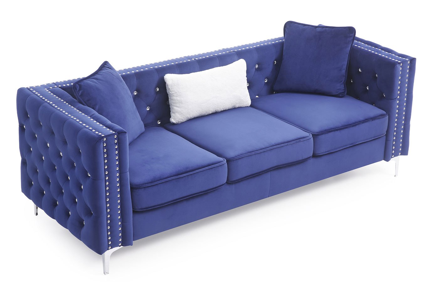 Paige Blue Sofa Glory Furniture | Furniture Cart