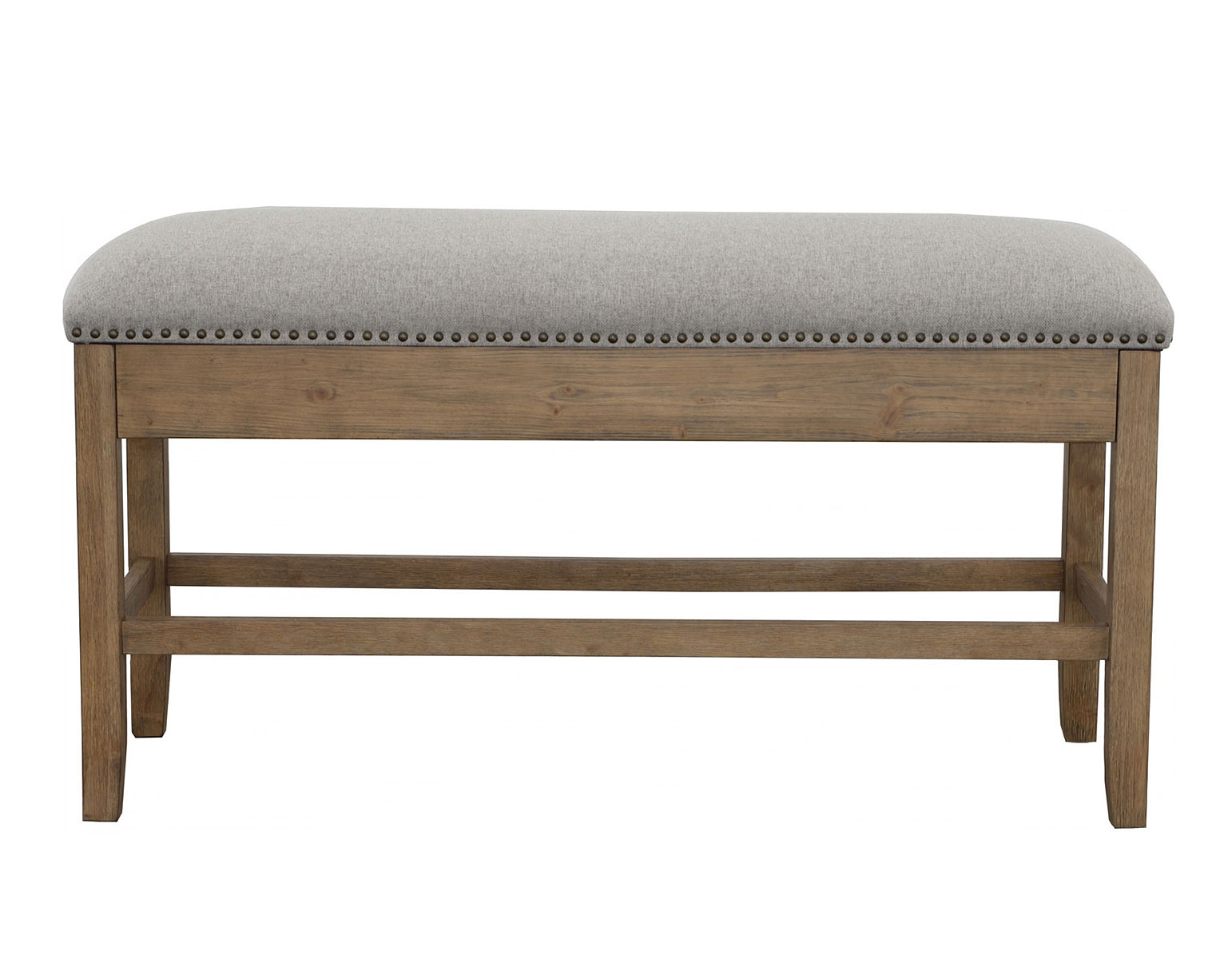 Grayson Counter Height Storage Bench W/ Nailhead Steve Silver Furniture ...