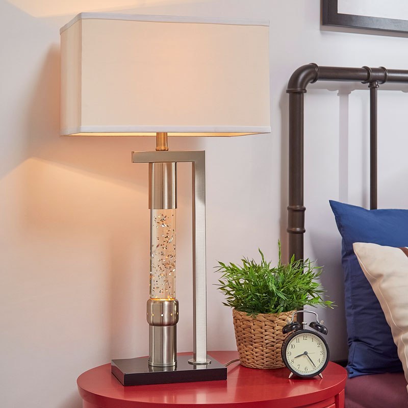 Jalen Satin Nickel Table Lamp