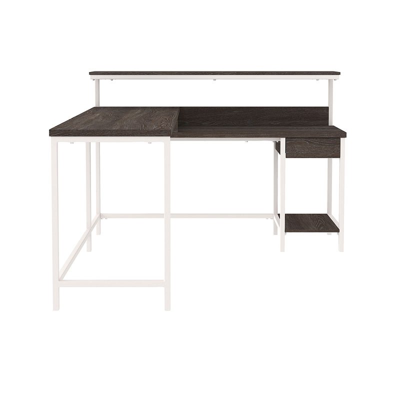 Dorrinson L-Desk W/ Hutch Signature Design | Furniture Cart