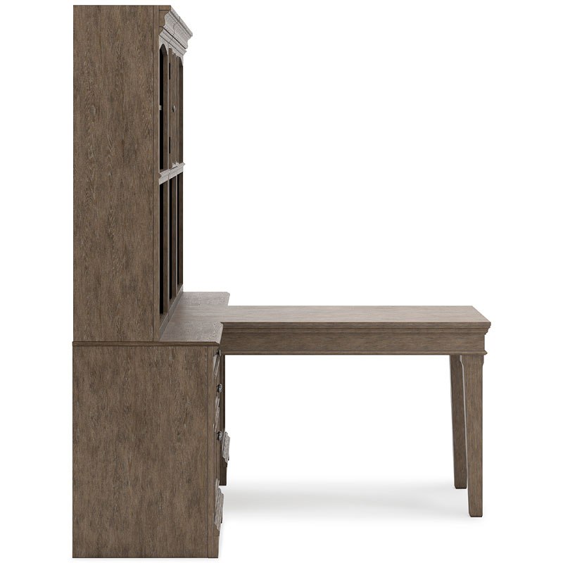Janismore 6-Piece Bookcase Wall Unit W/ Desk Signature Design ...