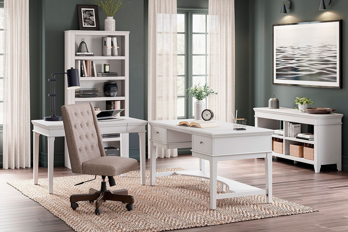 Kanwyn Home Office Set Signature Design | Furniture Cart
