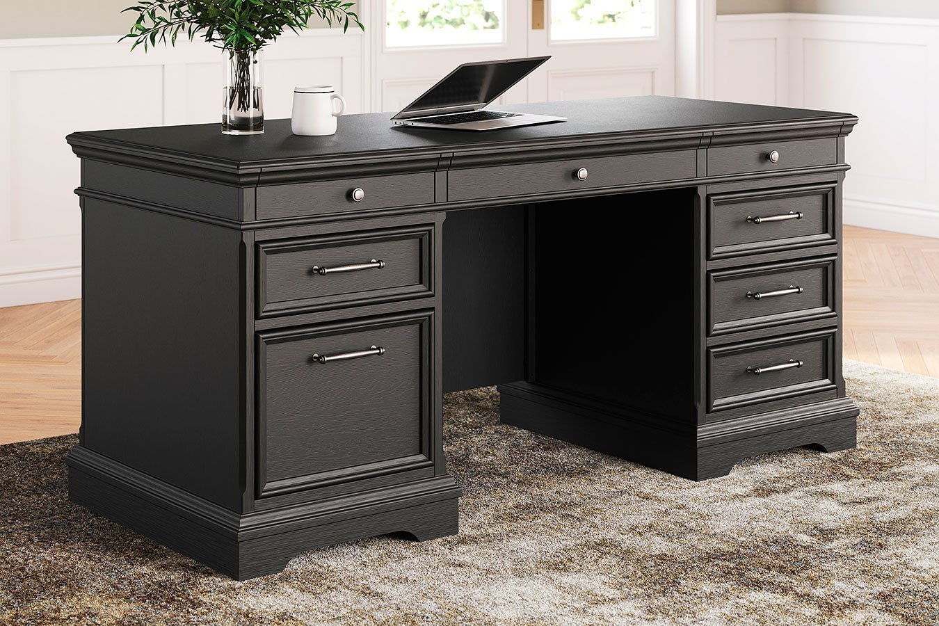Beckincreek Executive Desk Signature Design | Furniture Cart