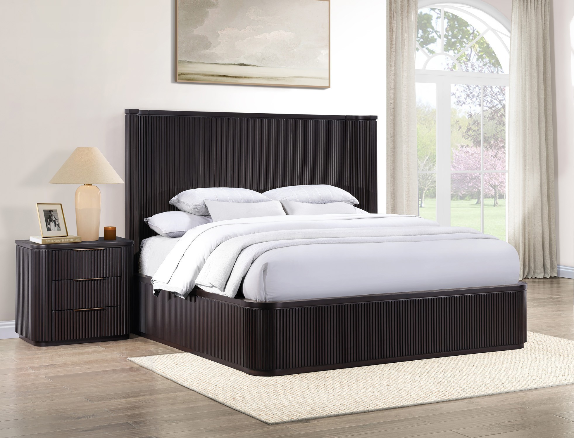 Henry Espresso Platform Bed Steve Silver Furniture | Furniture Cart