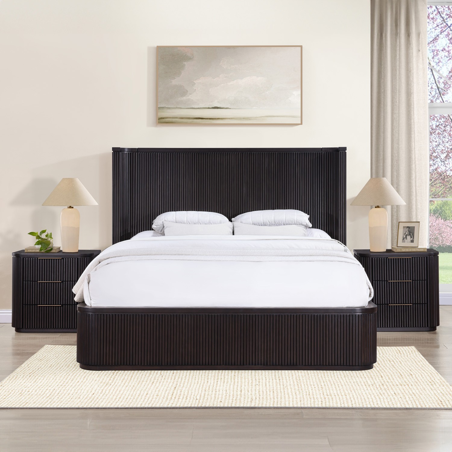 Henry Espresso Platform Bed Steve Silver Furniture | Furniture Cart