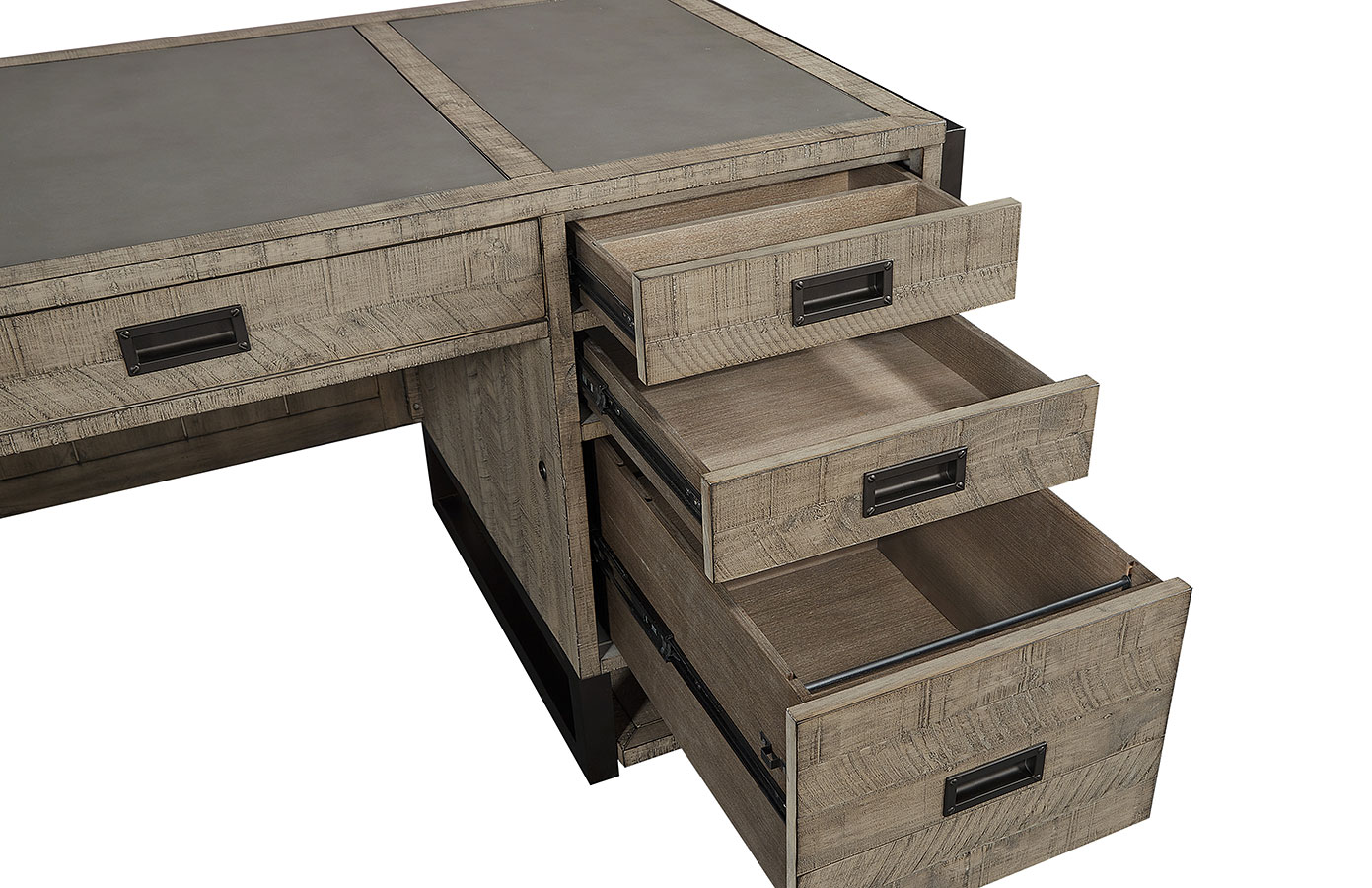 Grayson 66 Inch Executive Desk Aspenhome | Furniture Cart