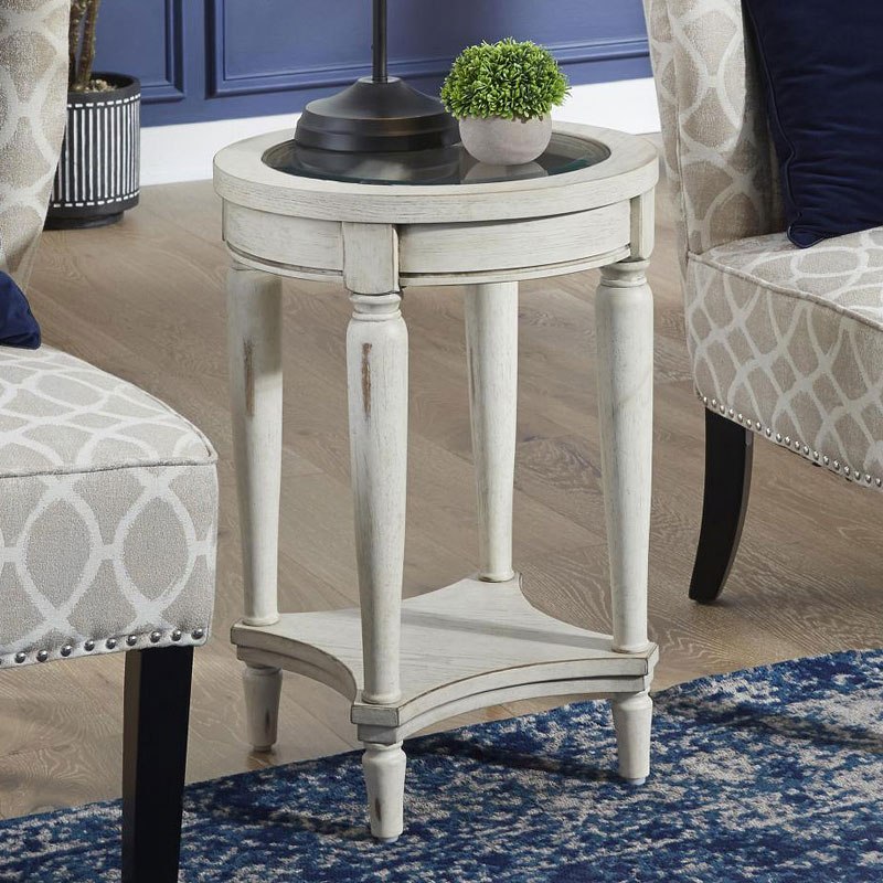 Radius Round Chairside Table Aspenhome | Furniture Cart