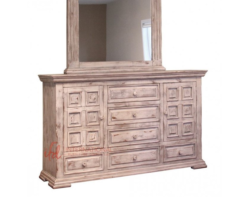 Bella Panel Bedroom Set (White) IFD Furniture | Furniture Cart