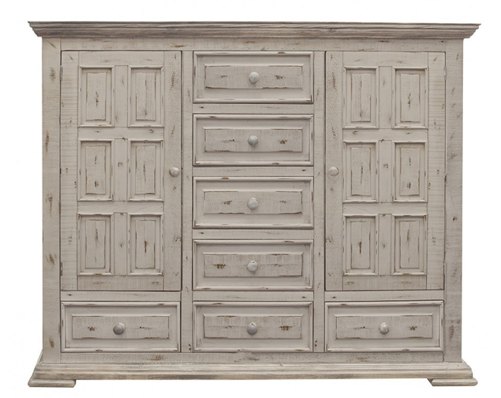 Bella Panel Bedroom Set (White) IFD Furniture | Furniture Cart