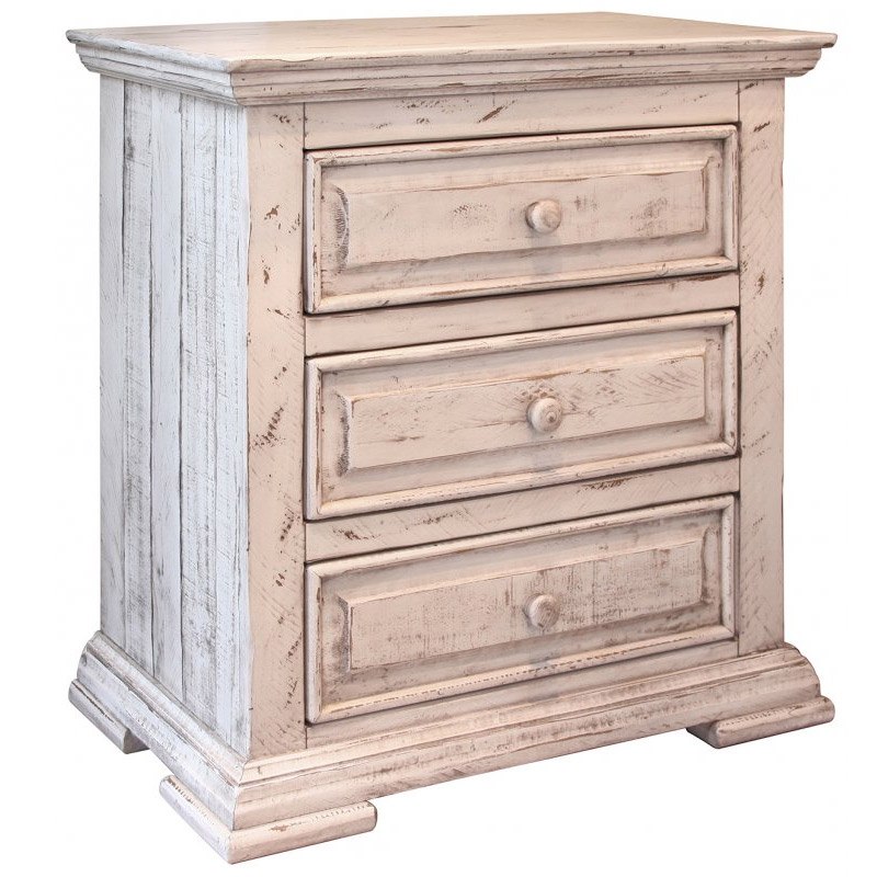 Bella Panel Bed (White) IFD Furniture | Furniture Cart