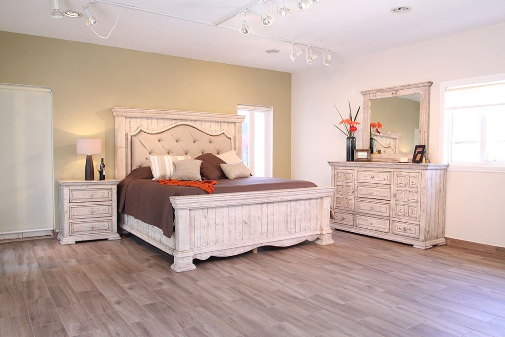 Bella Panel Bedroom Set (White) IFD Furniture | Furniture Cart