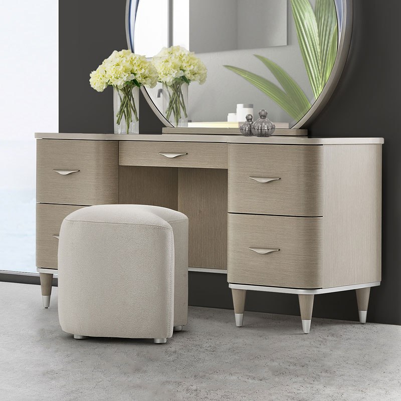 Eclipse Vanity Desk Aico Furniture | Furniture Cart