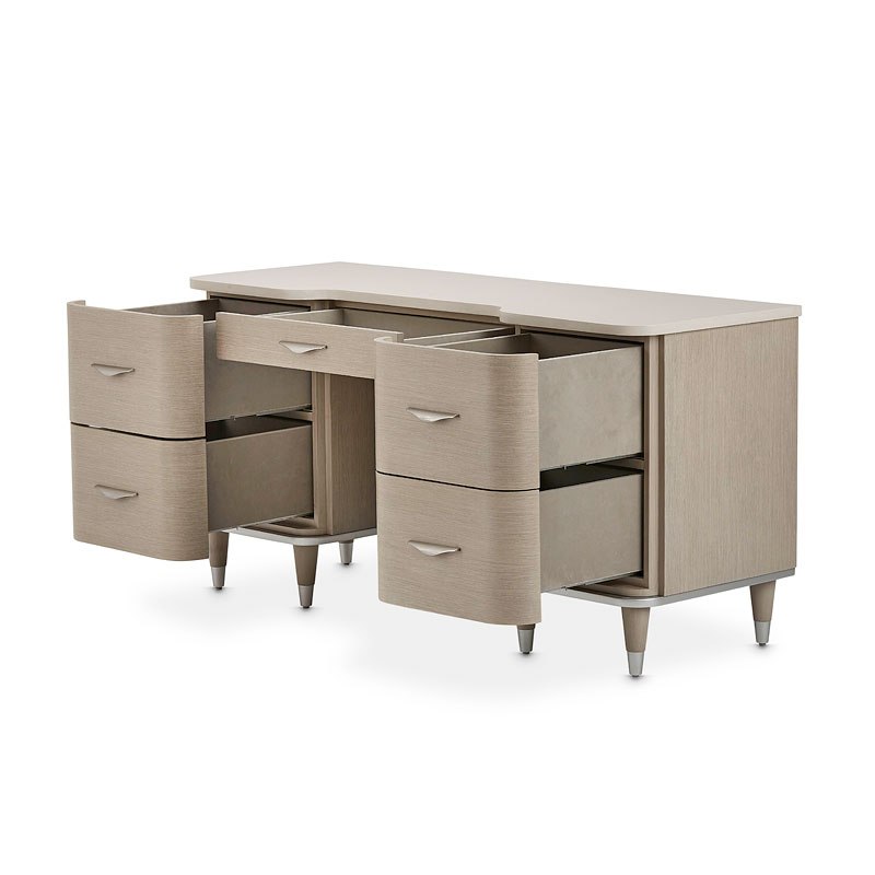 Eclipse Vanity Desk Aico Furniture | Furniture Cart