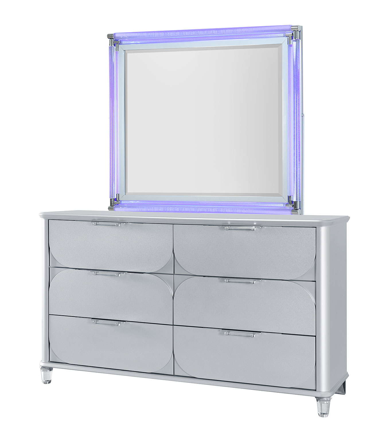 Lando Silver Bedroom Set Global Furniture | Furniture Cart