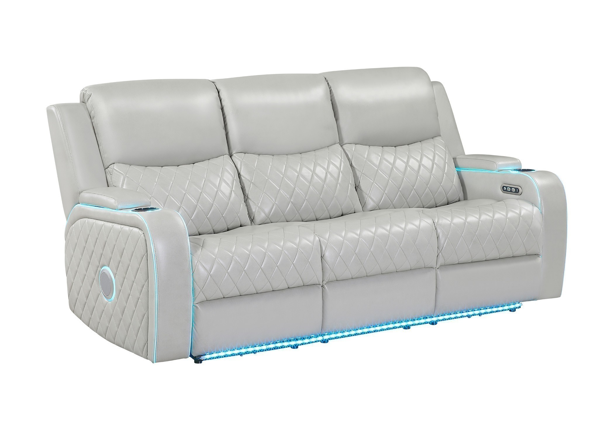 Luna Ice Power Reclining Sofa Steve Silver Furniture | Furniture Cart