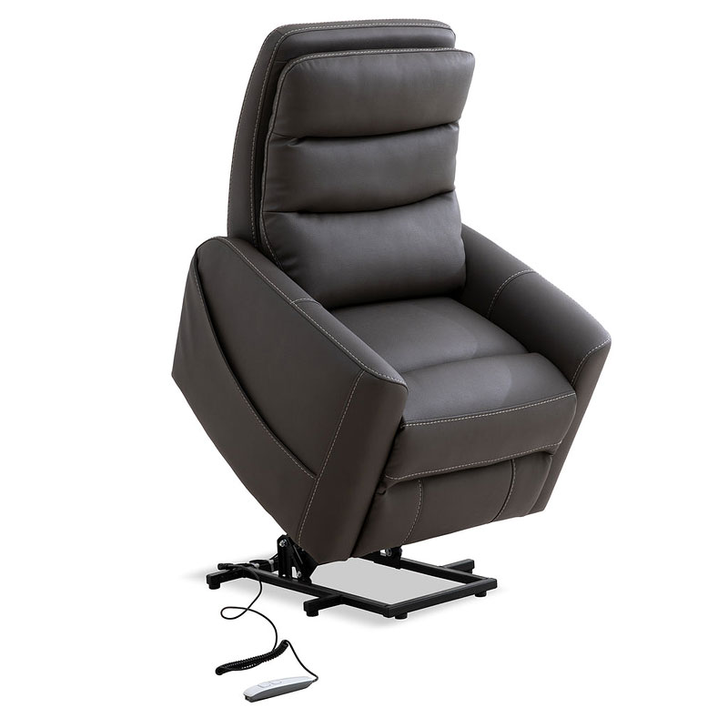 Hercules Haze Power Lift Recliner W/ Articulating Headrest Parker ...