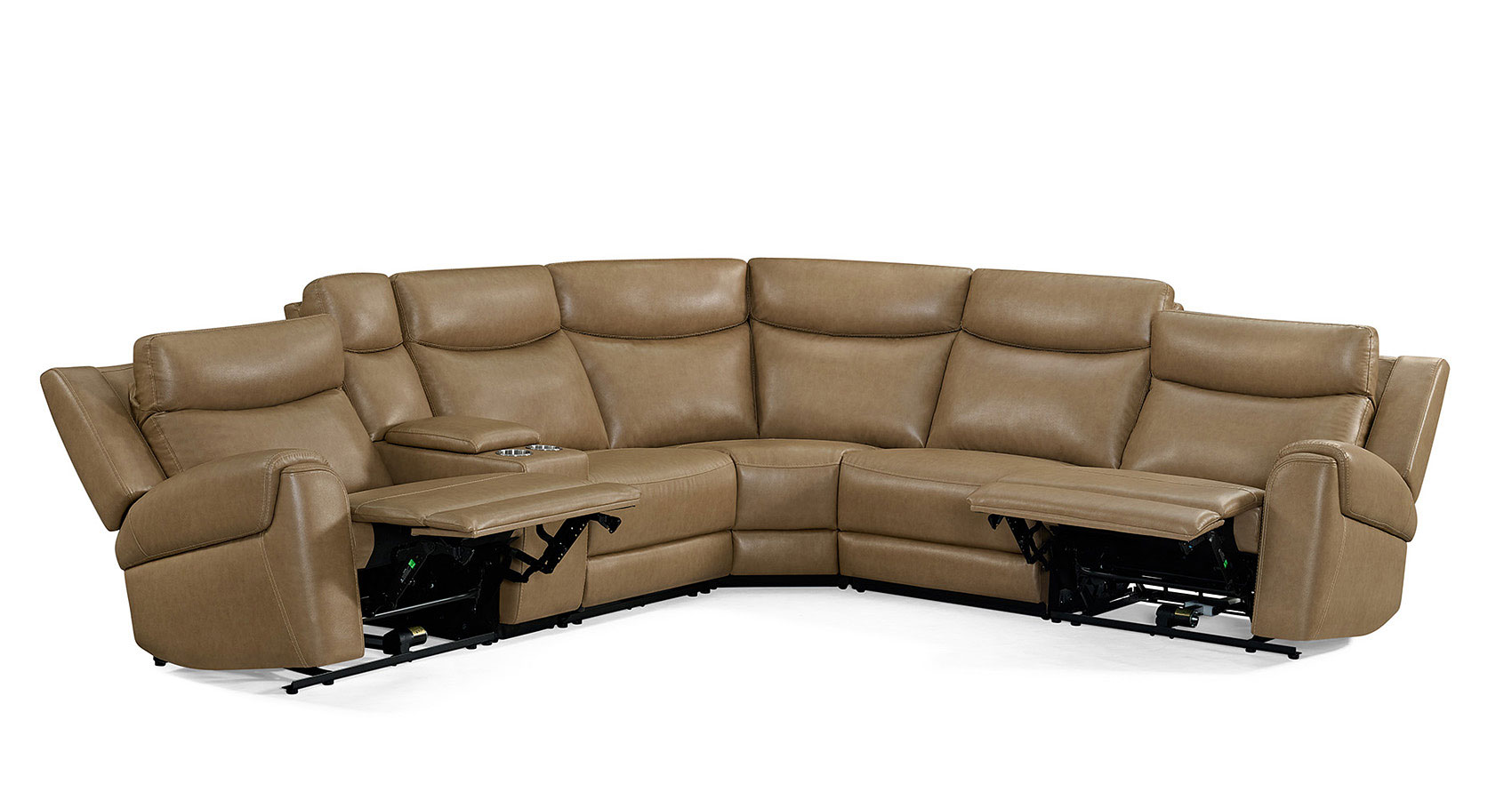 Momentum Cashew Modular Power Reclining Sectional W Heat And Massage Parker Living Furniture Cart