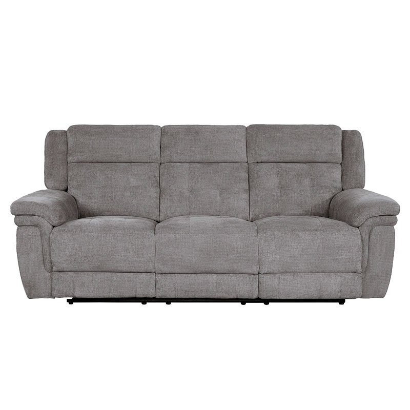 Richland Bristol Grey Power Reclining Sofa W/ Power Headrests Parker ...
