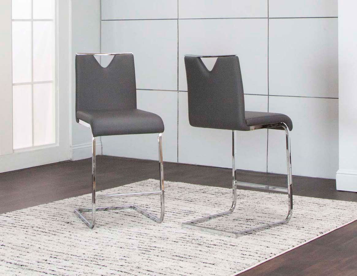 Dana 24 Inch Counter Height Stool (Charcoal) (Set Of 2) Cramco ...