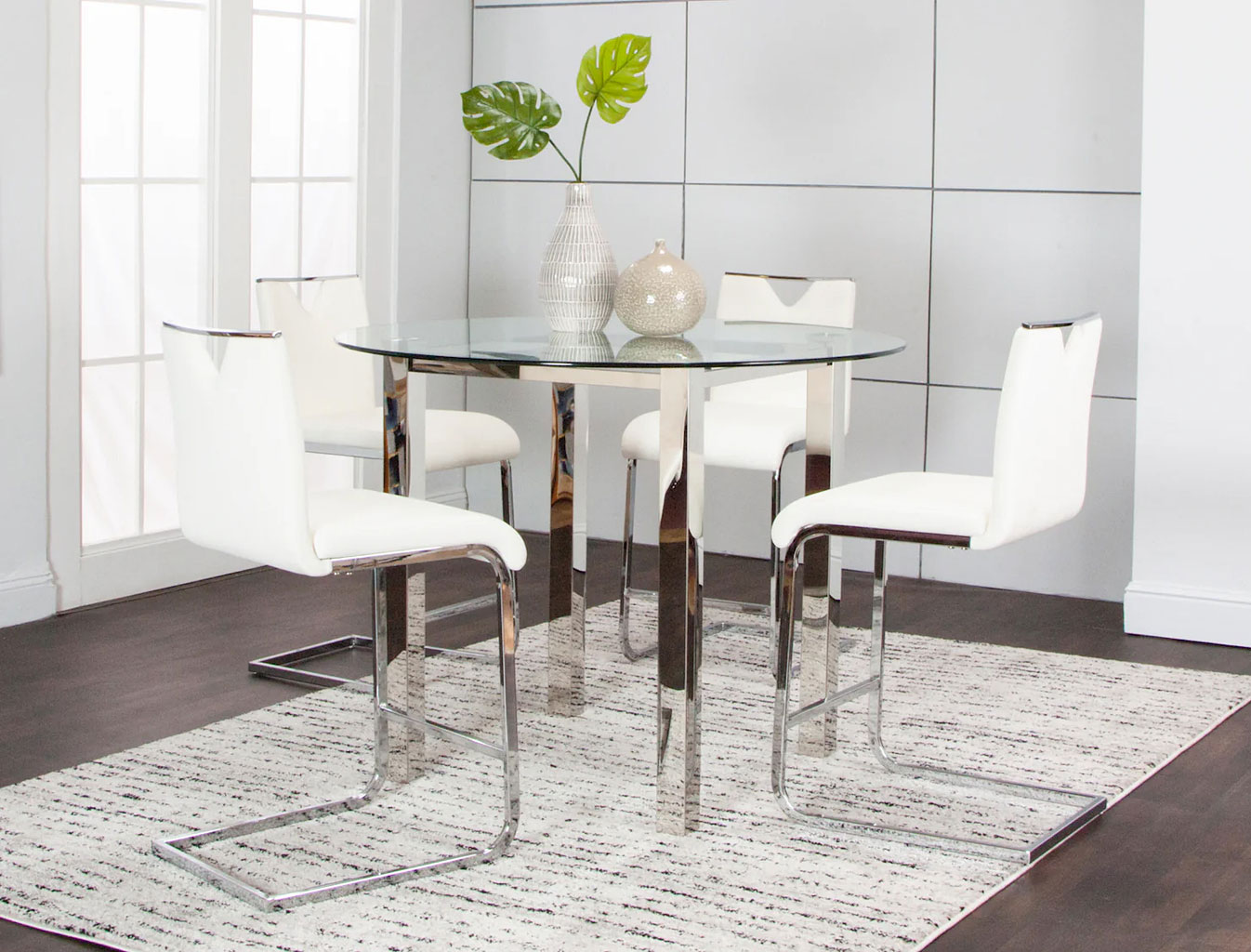 Tomasso Round Pub Table Set W/ Dana Chairs Cramco | Furniture Cart