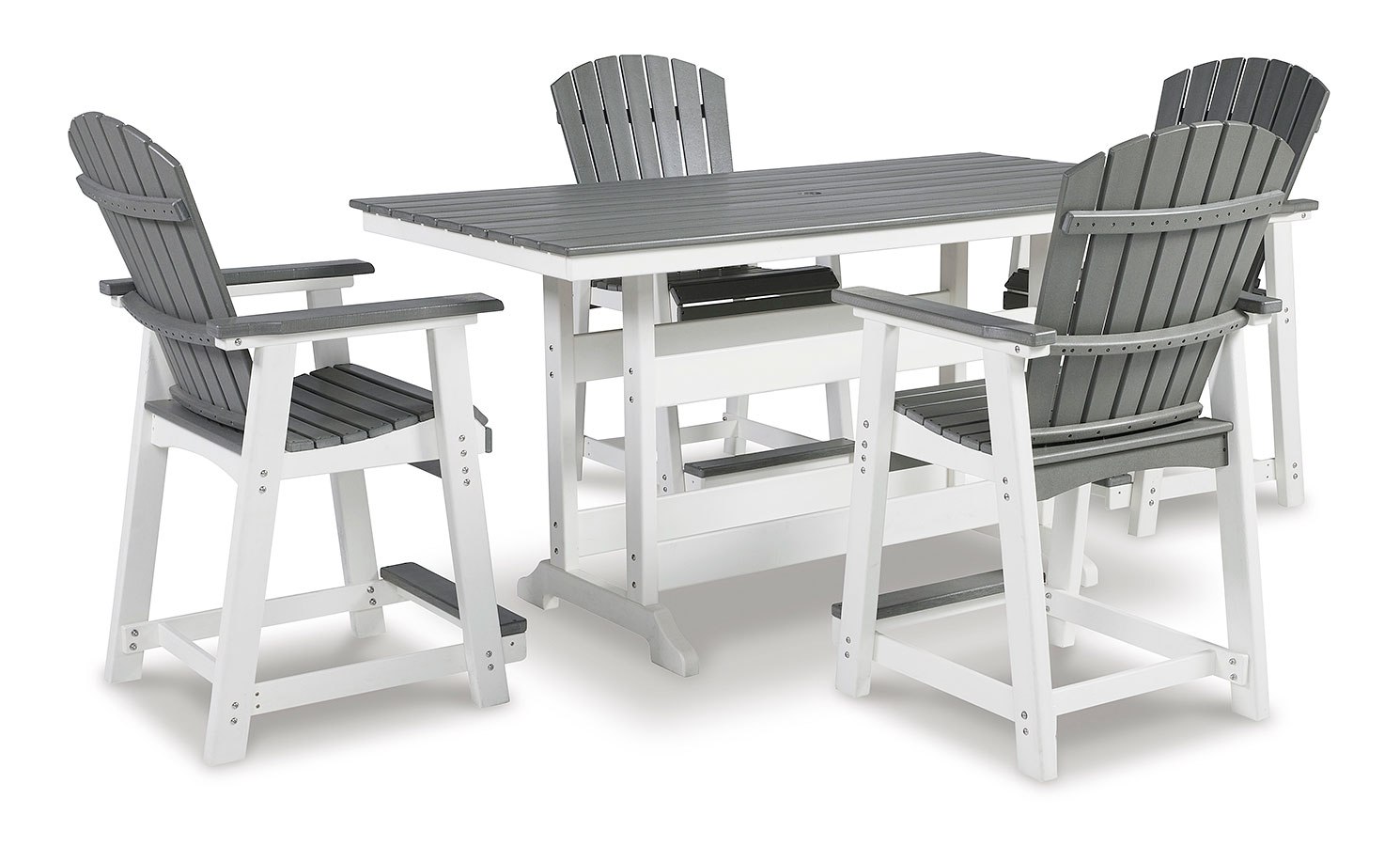 Transville Outdoor Counter Height Dining Set Signature Design ...