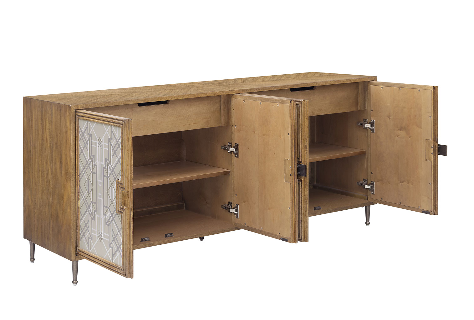 Mid Century Modern 4 Door Credenza Pulaski Furniture Furniture Cart